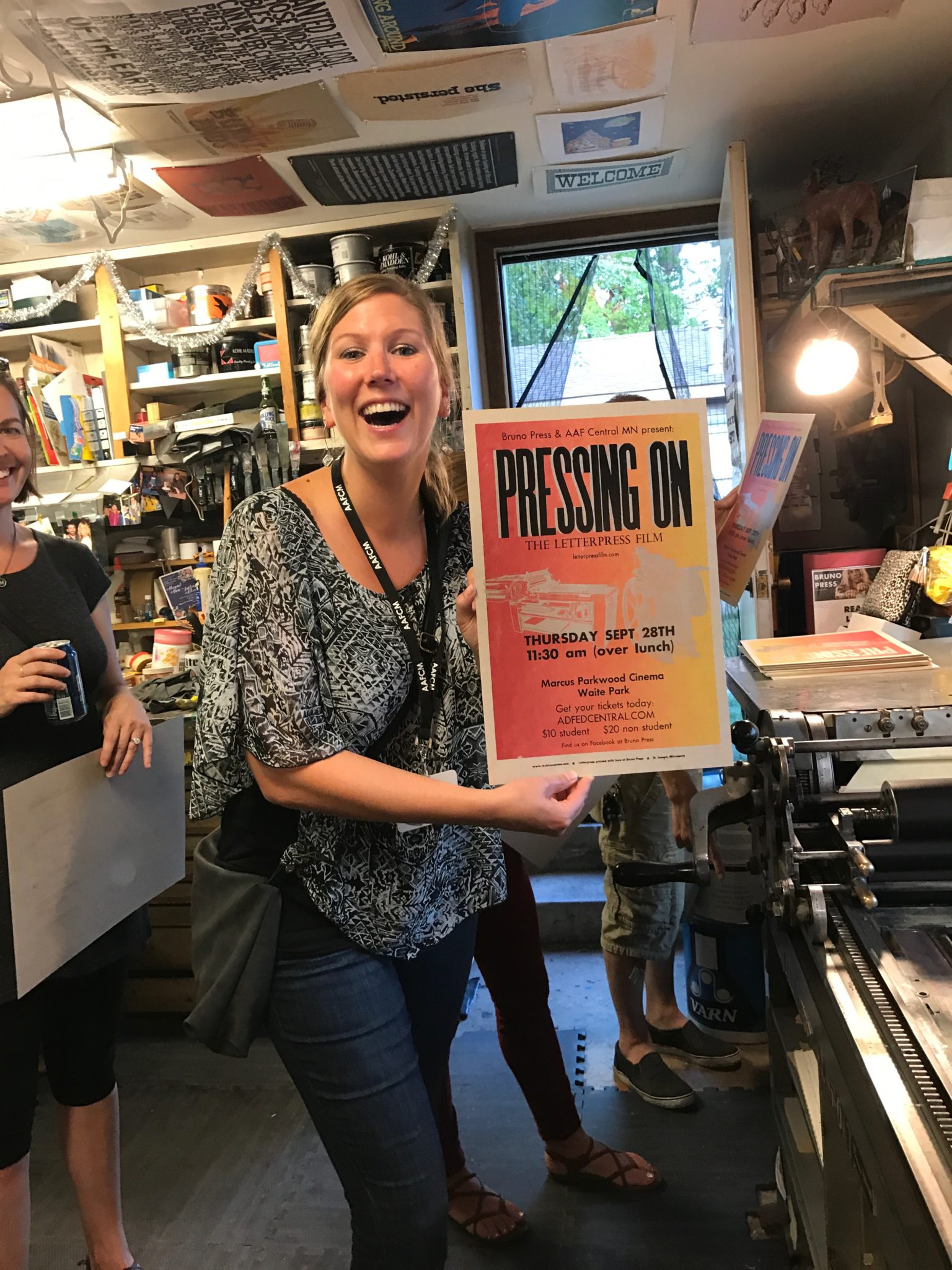 Pressing On Poster Party with Mary Bruno - AAF Central Minnesota